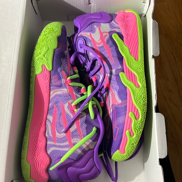 Puma | Shoes | Puma Mb3 Lamelo Ball Kids Basketball Shoes Purple Size ...